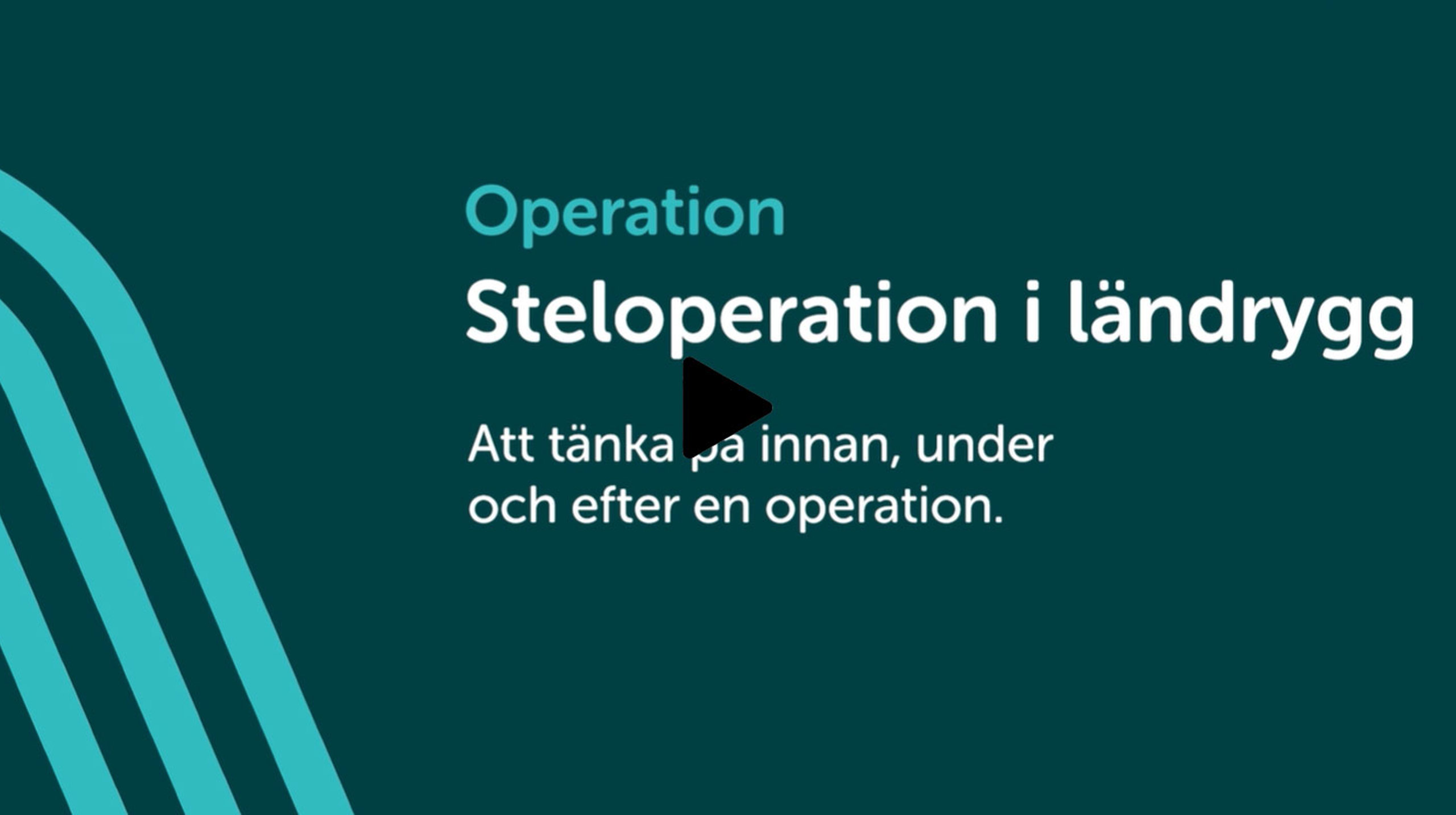 Steloperation ländrygg vid kronisk ryggsmärta | Aleris Ortopedi